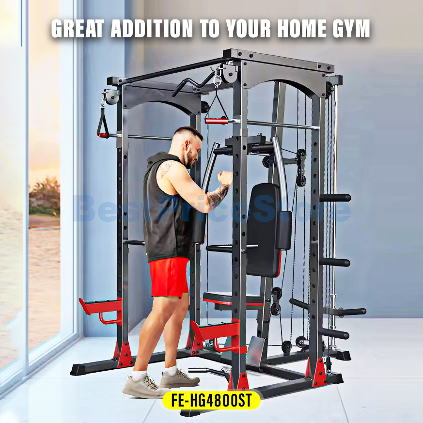 BPS FitExperte Ultimate Power Cage Squat Rack Chest Cable Fly ...