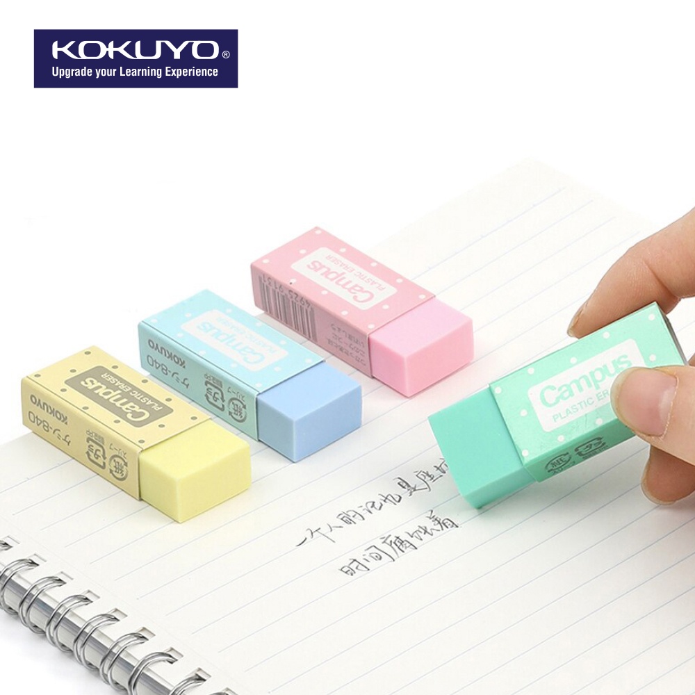 Kokuyo Campus Eraser Pastel Colours | Random Colours Poppy-840 | Shopee ...