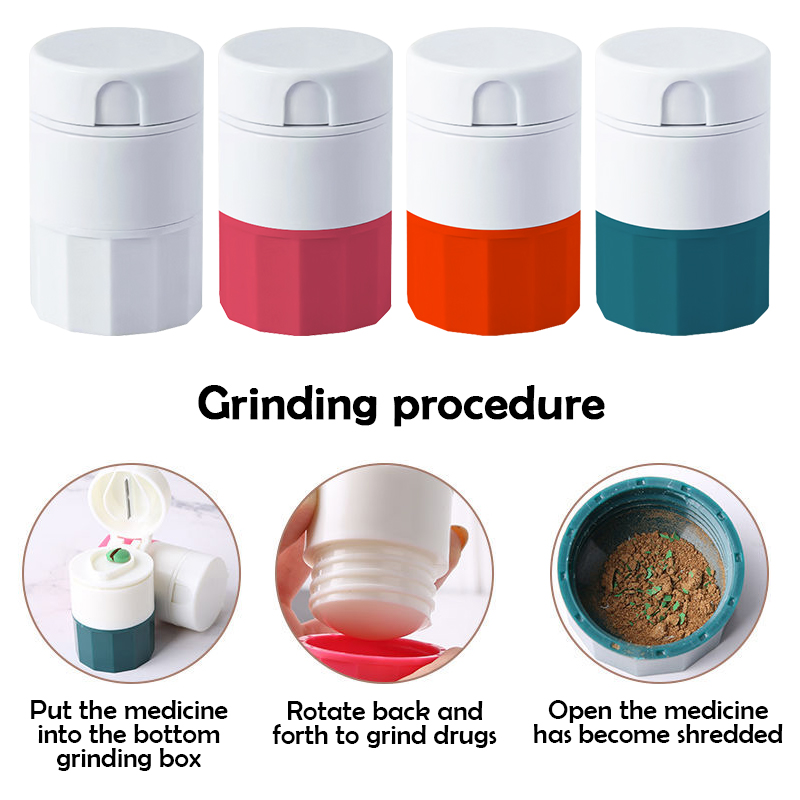 Home Medicine Cutter Pill Cutter Box Tablet Splitter Storage Case ...