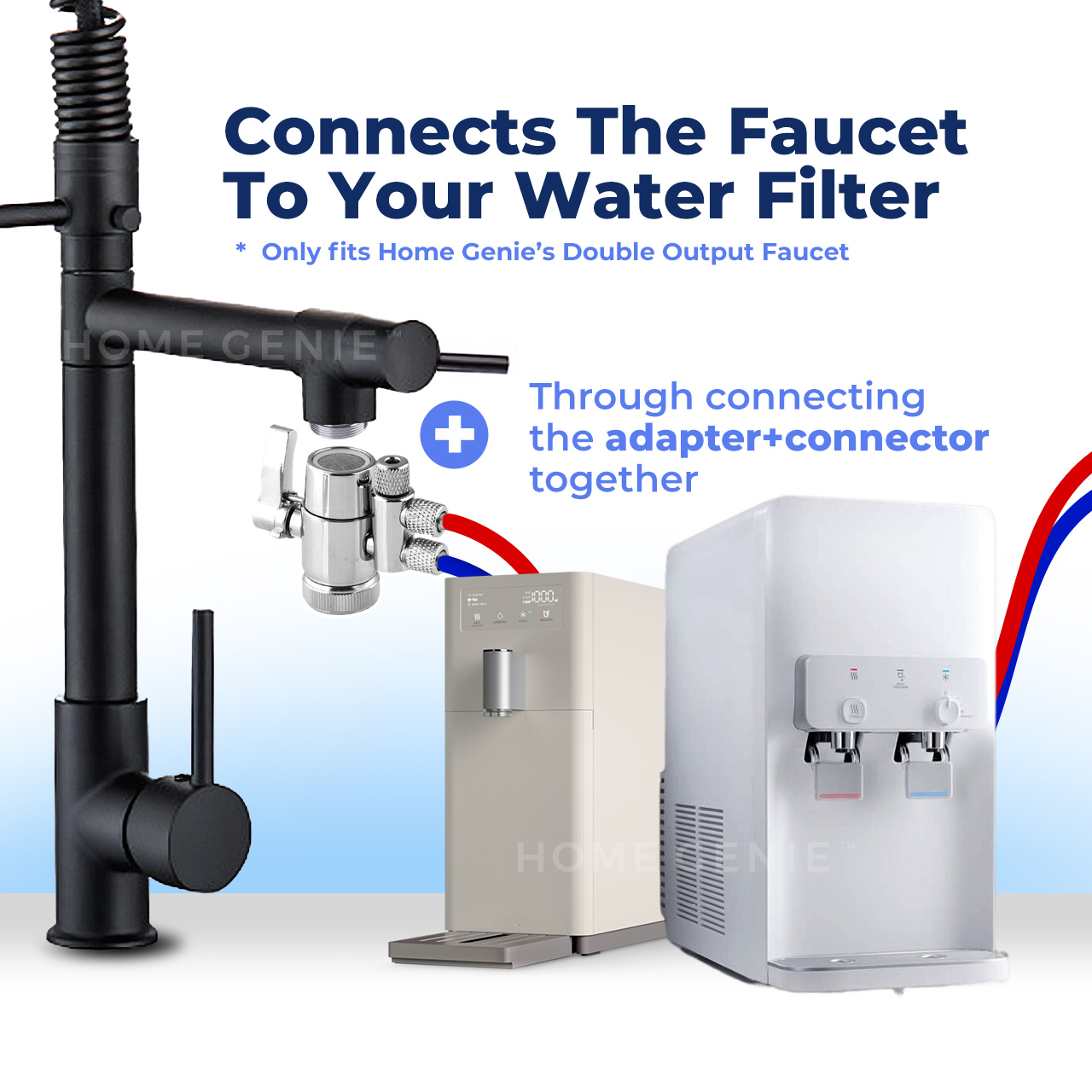 Faucet Coway Cuckoo Filter Connector 1 2 Way Adapter Diverter 1/4 ...