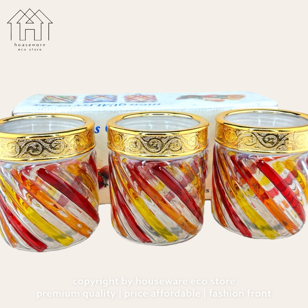 3pcs Glass Canister Set / Diagonal Storage Bottles / Multipurpose Home ...