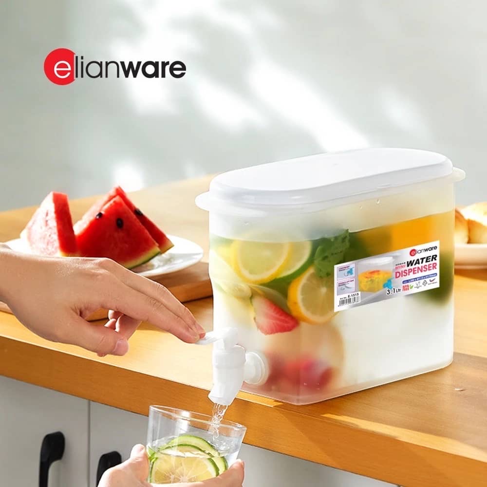 Portable Water Dispenser Cold Kettle Beverage Jug Ice Tea Drinks ...