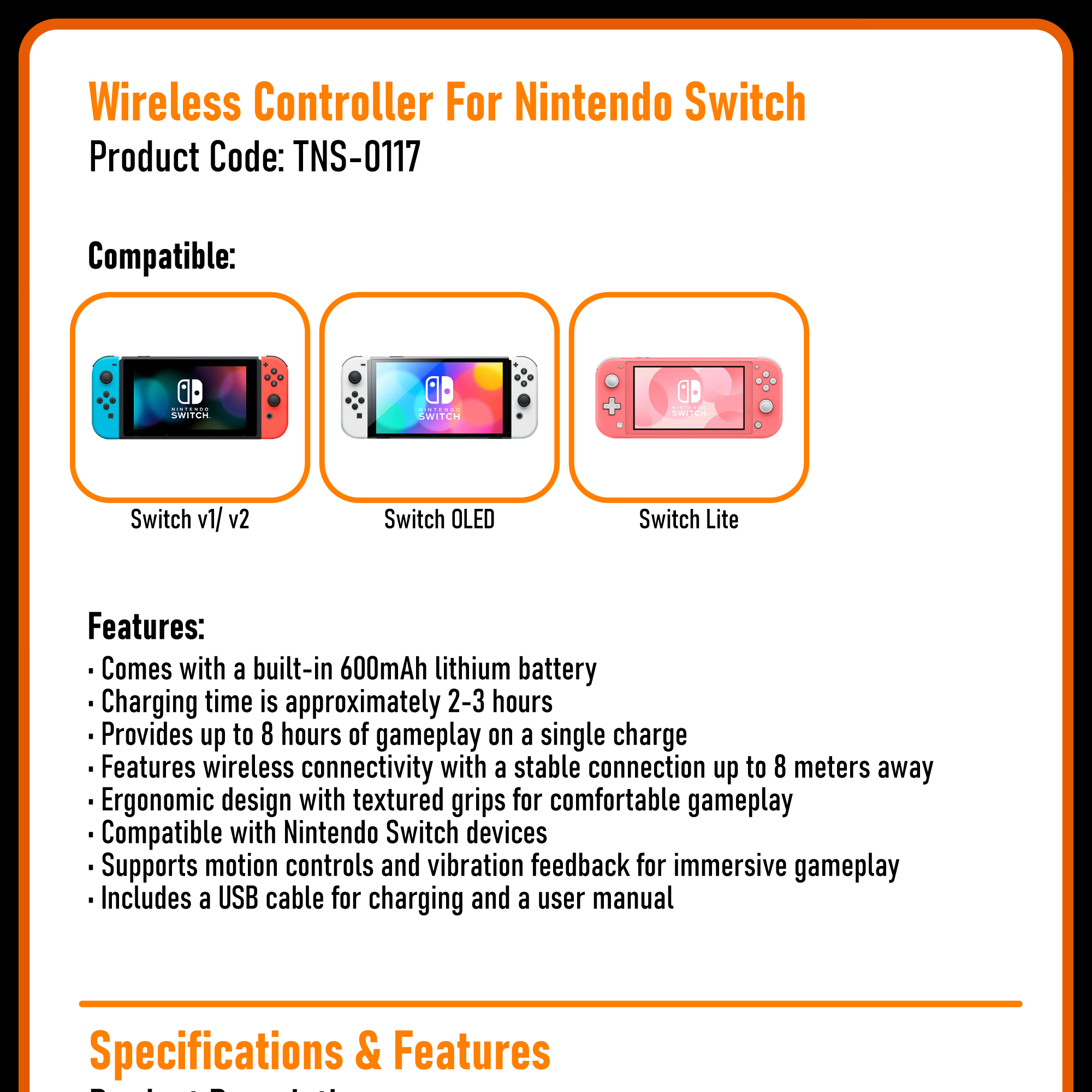 DOBE Nintendo Switch Wireless Controller Switch Pro Controller ...