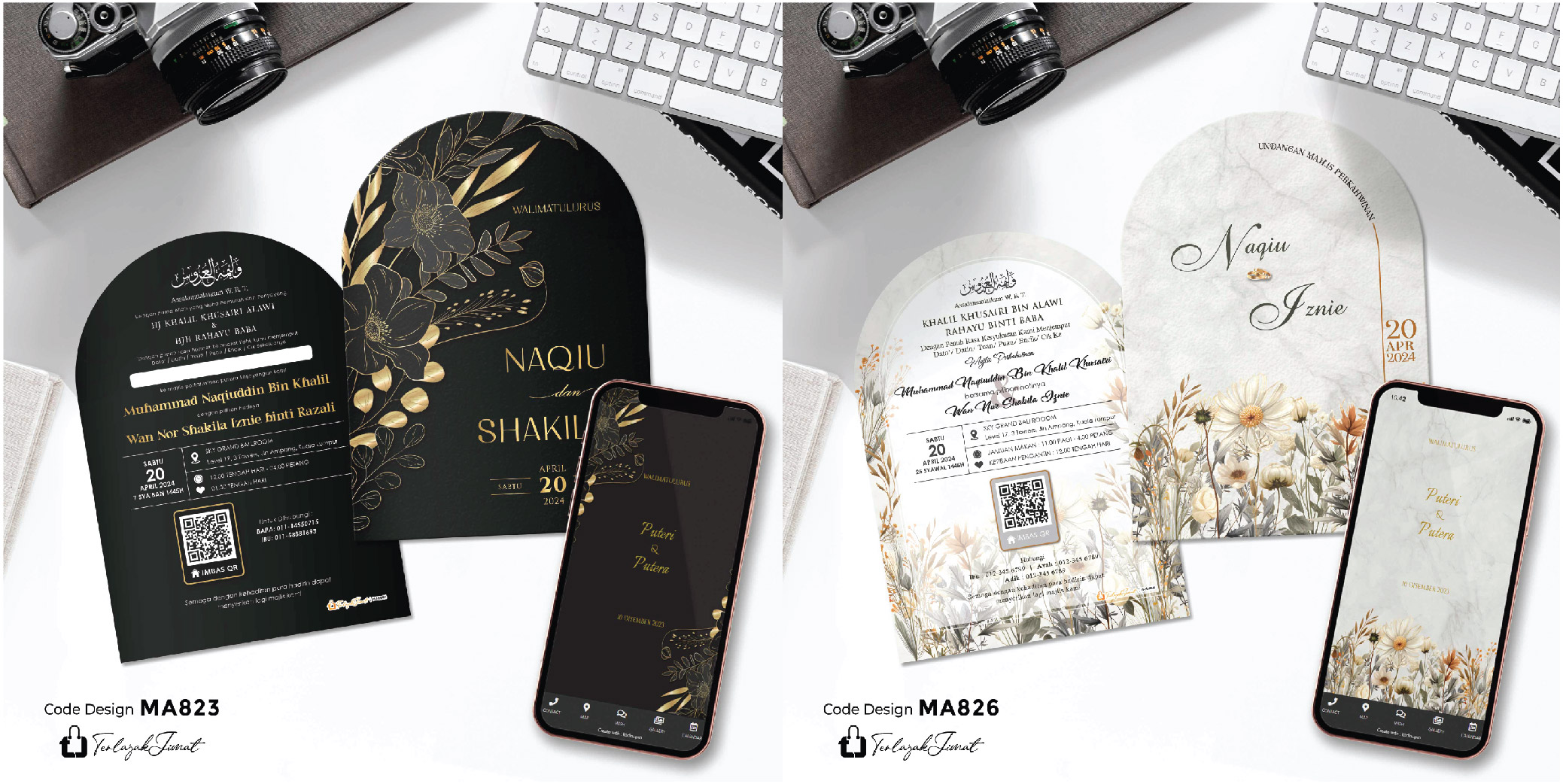 Kad Kahwin Mini Arch | Wedding Card Arch + Digital Card New Design ...