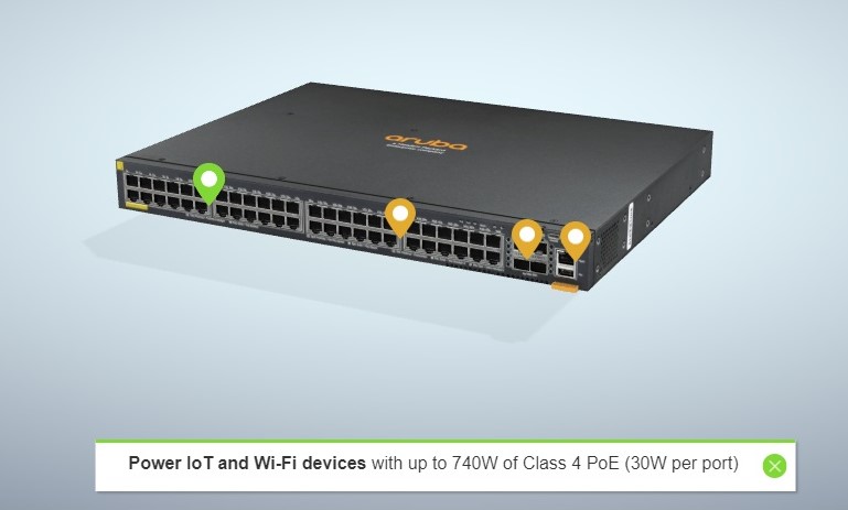 Aruba 6200F 48G Class4 PoE 4SFP+ 740W Switch - L3 Managed (JL728A ...
