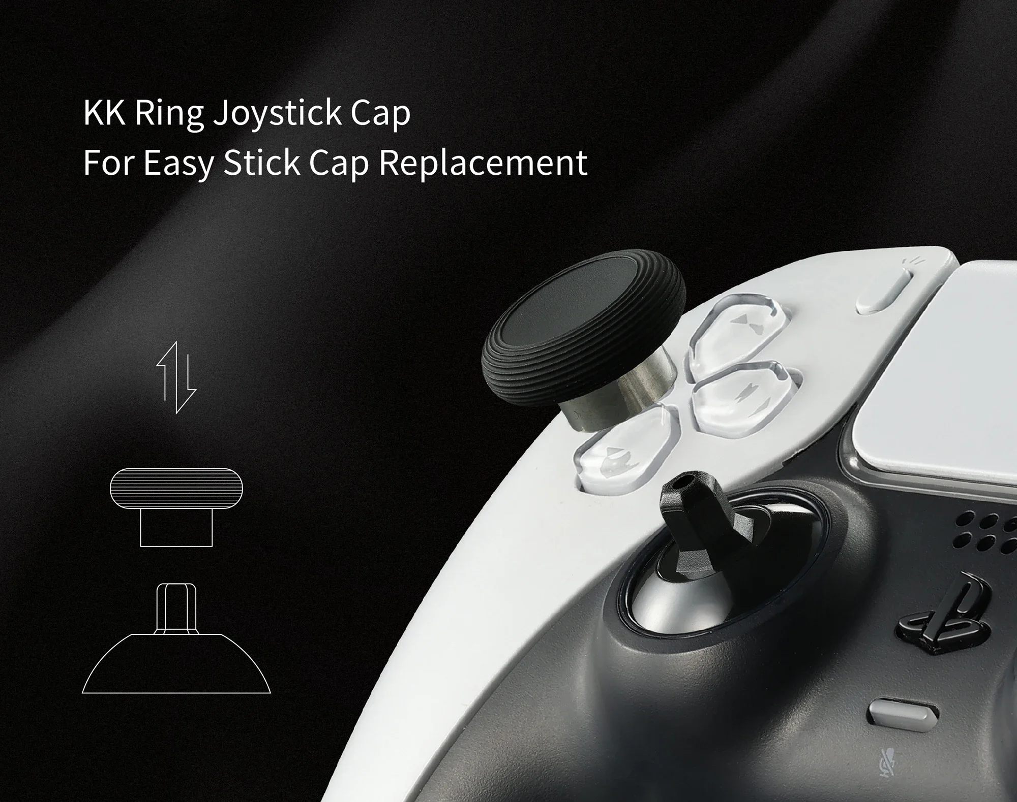 GuliKit TMR Electromagnetic Joystick Compatible PS5 Controller PS4 ...