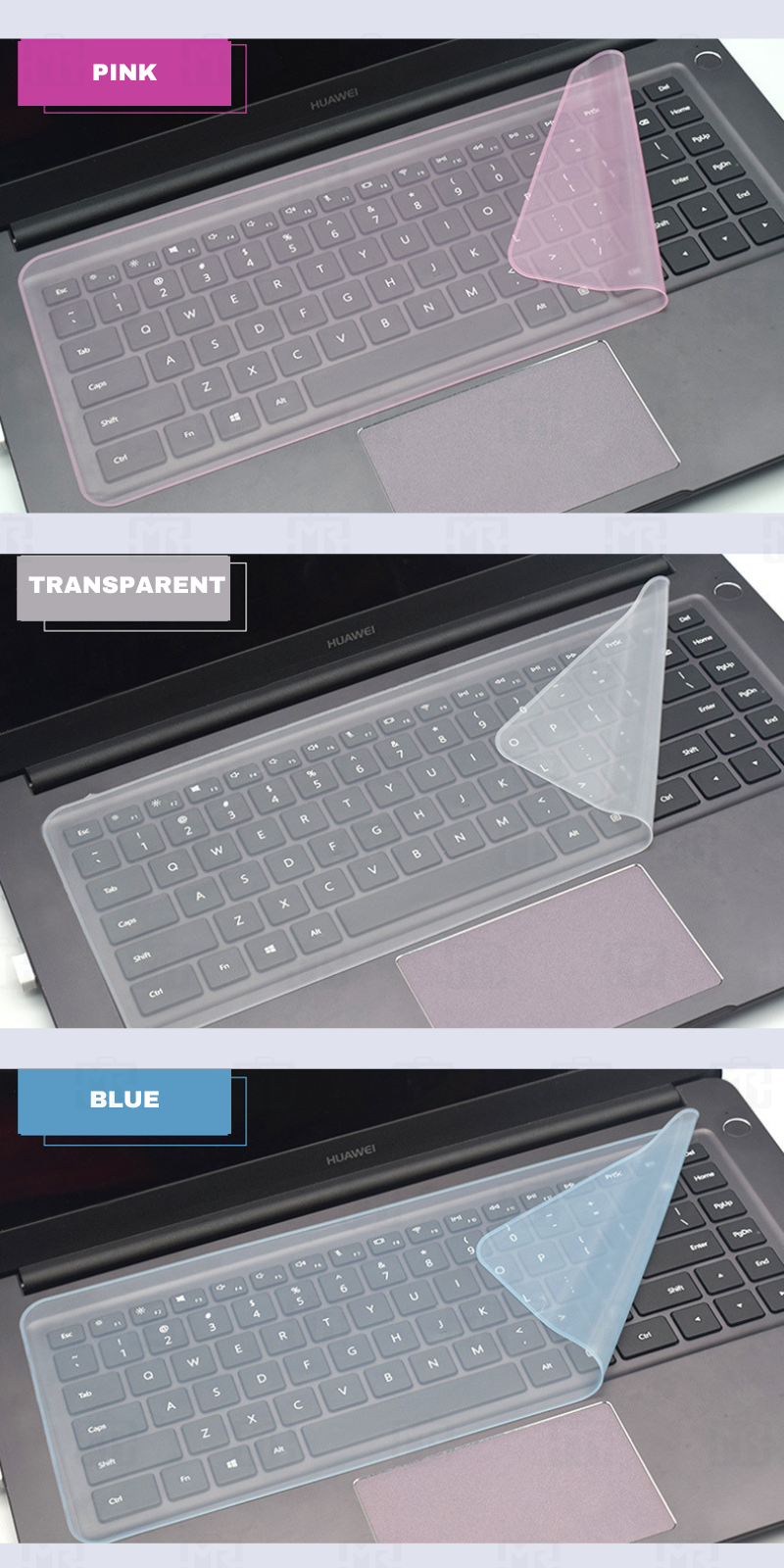 (11-17inch) MR PREMIUM QUALITY Universal Silicone Keyboard Protector ...