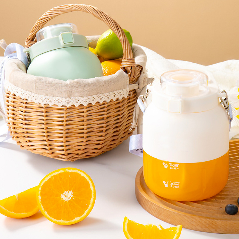 𝗤𝗨𝗜𝗖𝗞 𝗦𝗧𝗜𝗥 》Mini Portable Blender Juicer Cup 800ML Wireless Fruit ...
