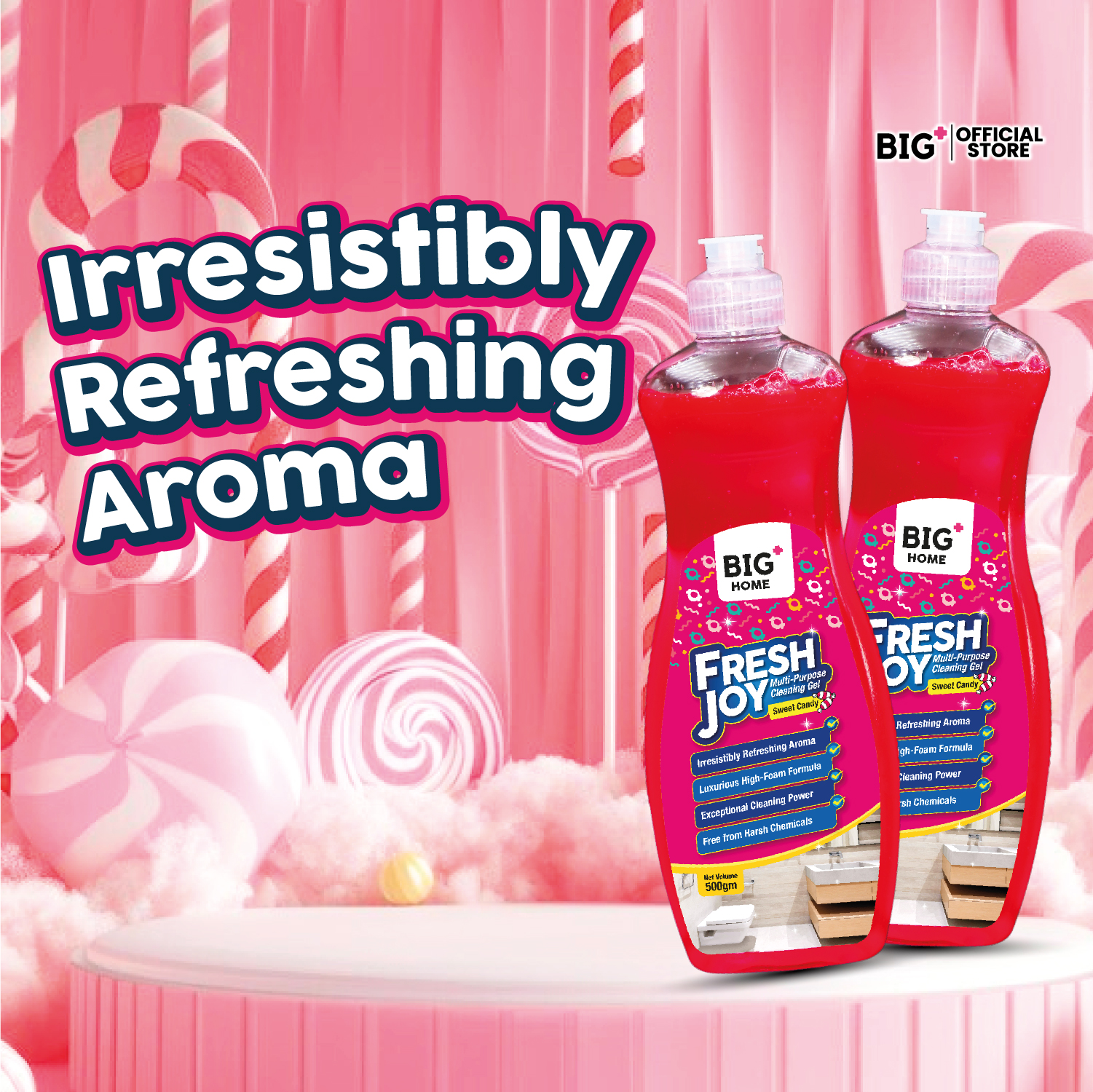 BIG + FreshJoy MultiPurpose Cleaning Gel 500g | Scrub Bath Toilet ...