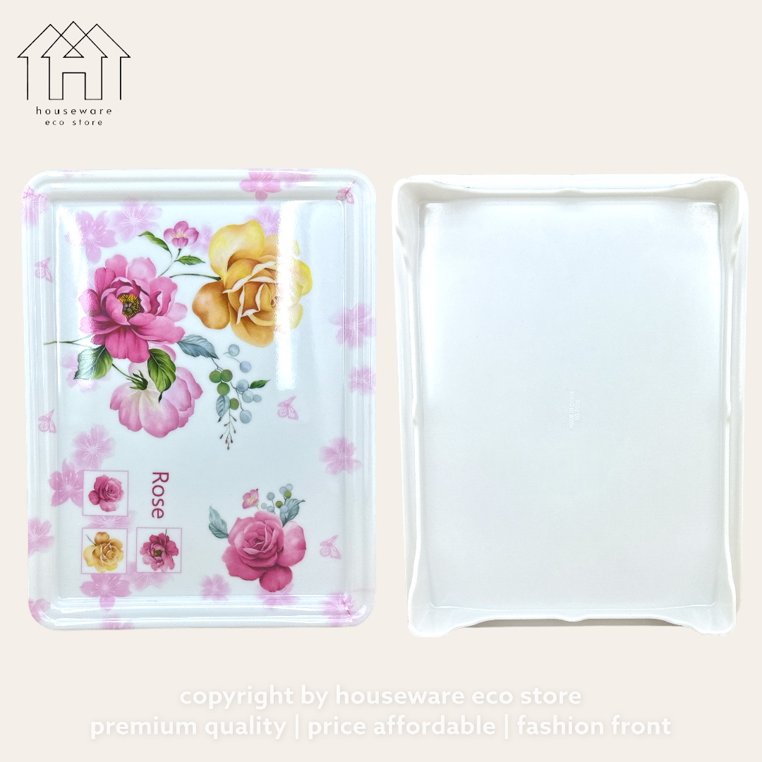 Melamine Rectangle Serving Tray / Dulang Minuman | Stand Tray Food Tray ...