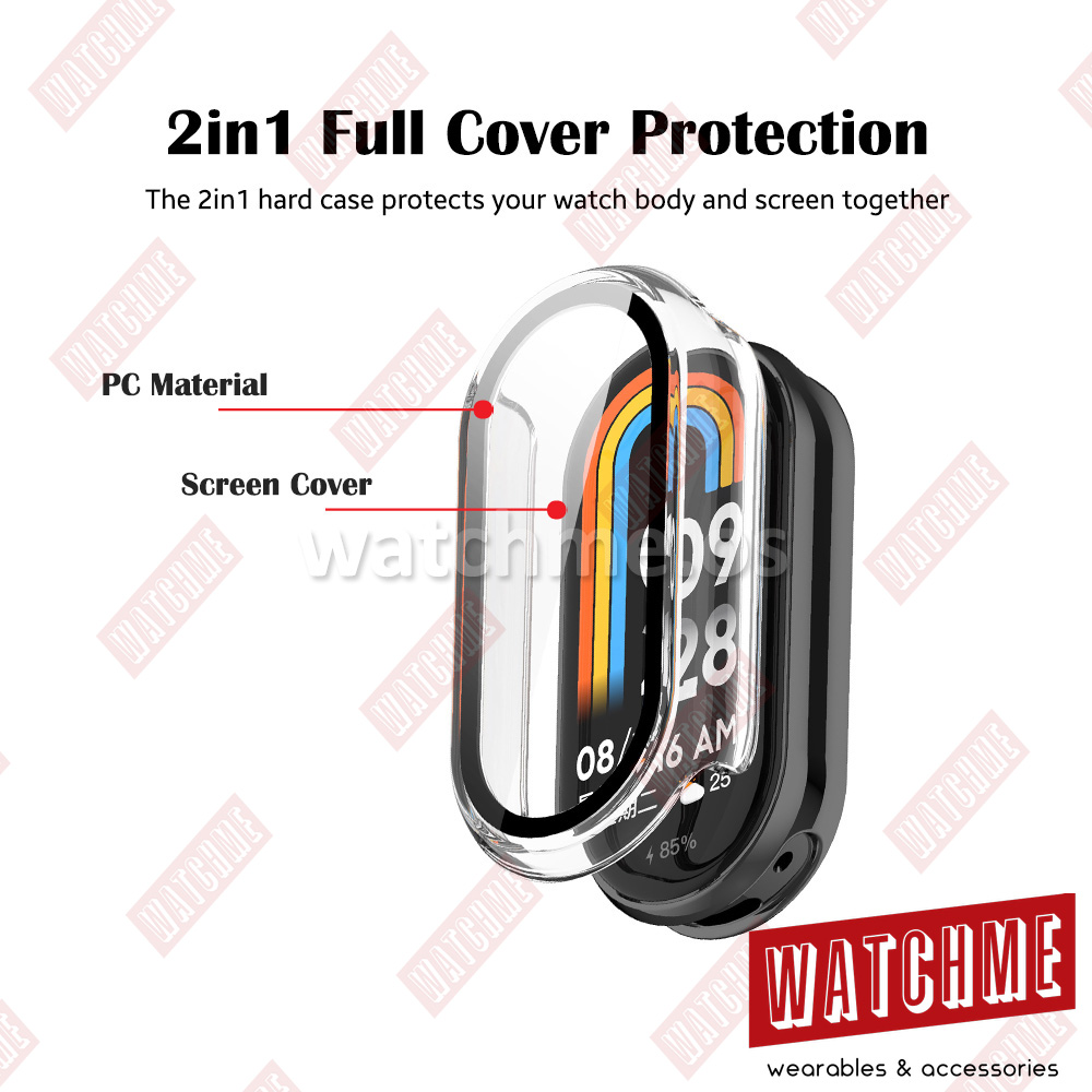 Xiaomi Smart Band 10 9 8 7 6 5 (mi band) Protector Case, 2in1 Hard ...
