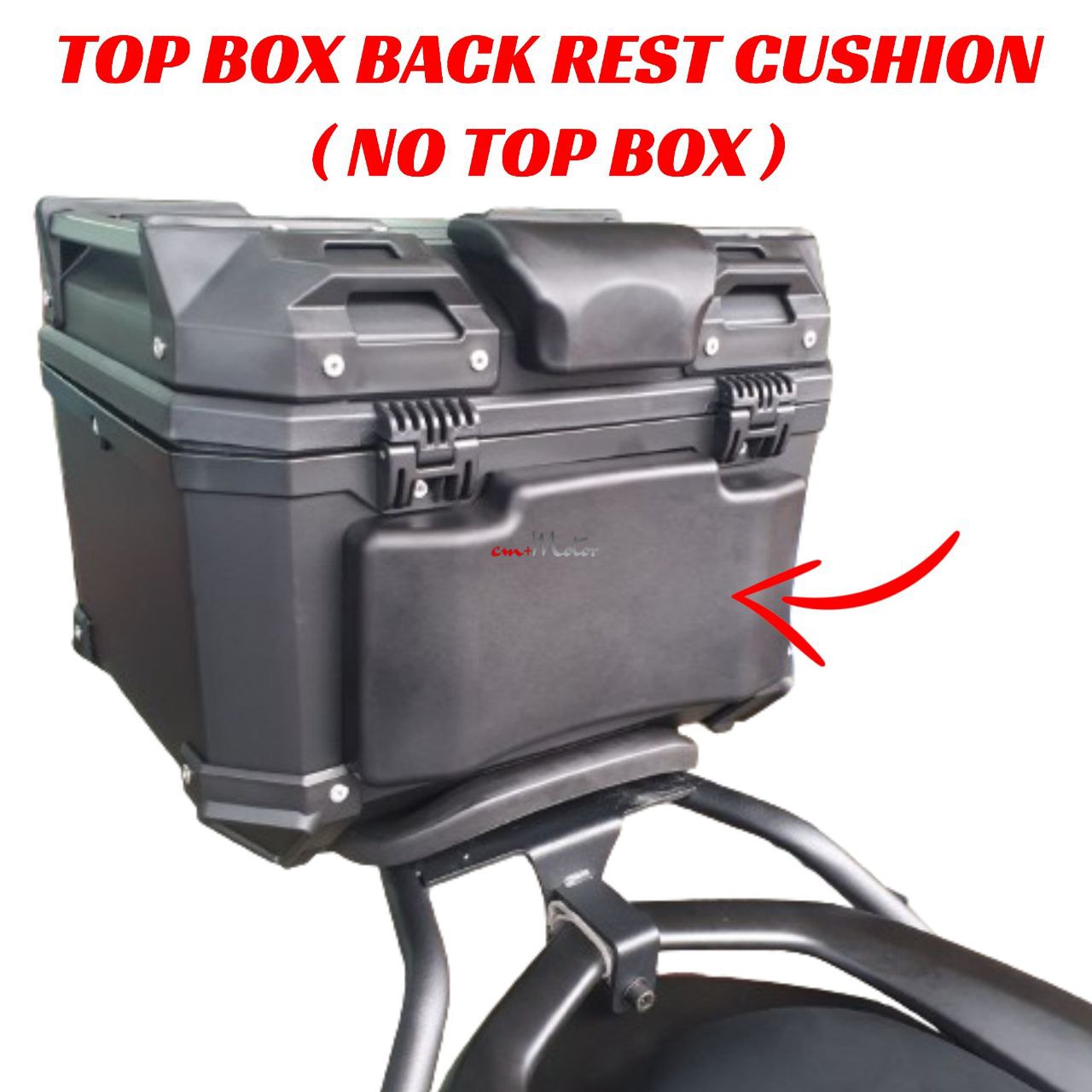 EMS TOP BOX BACK REST CUSHION PAD 28L 35L 45L 55L Motorcycle | Shopee ...