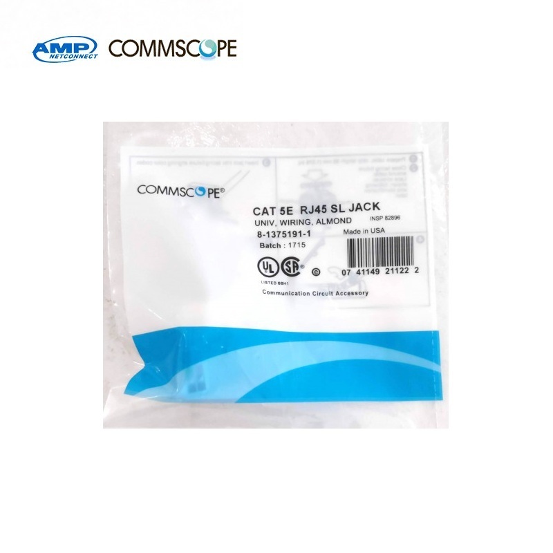Commscope AMP Cat5e Modular Jack SL-Series RJ45 Commscope AMP Cat5e ...