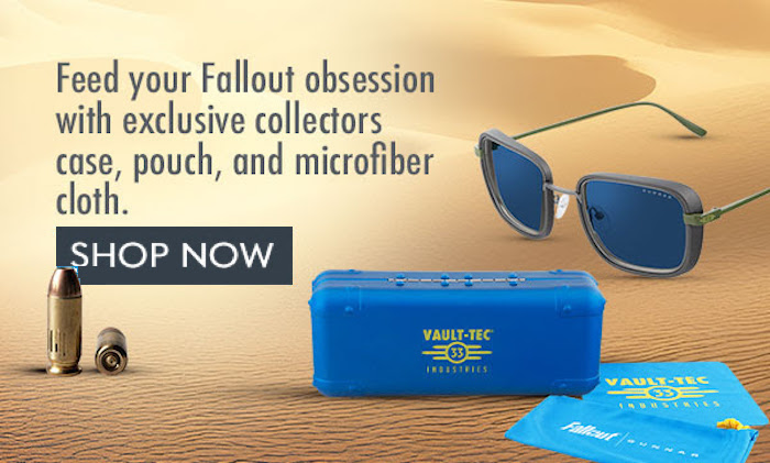 GUNNAR Fallout Vault Sunglasses with Anti Blue Light and UV Protection ...