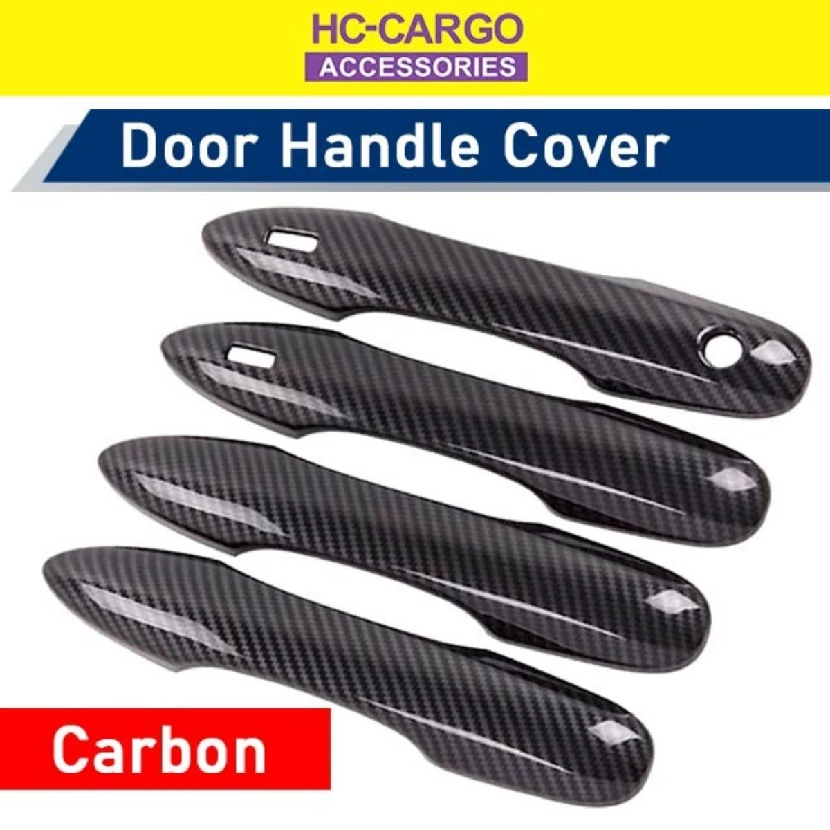 Toyota Harrier XU80 Gen 2020 - 2024 Door Handle Protector Chrome Carbon ...