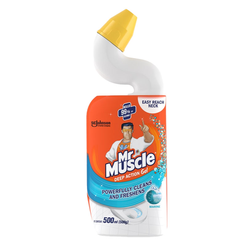 Mr Muscle Toilet Bowl Cleaner 500ml Deep Action Gel Aloe Vera ...