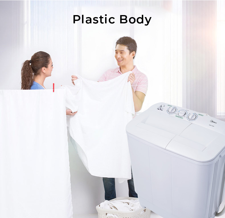 Midea MSW-6008P 6KG Semi Auto Washing Machine | Wash Drain Selector ...