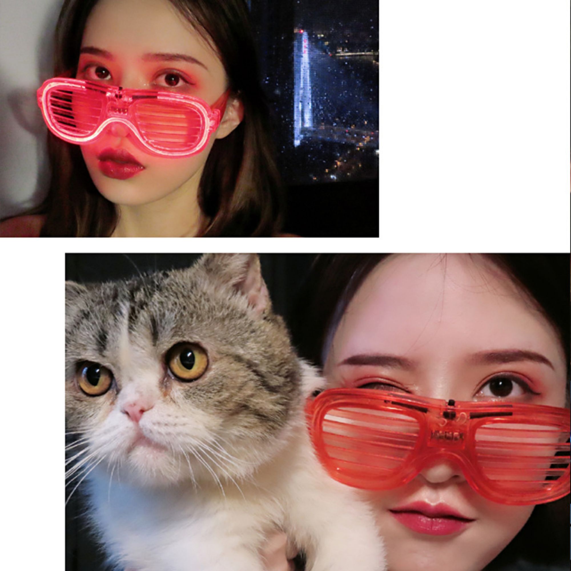 Party Led Light Glasses Glow Glasses Glow in the Dark Party Party Pack ...