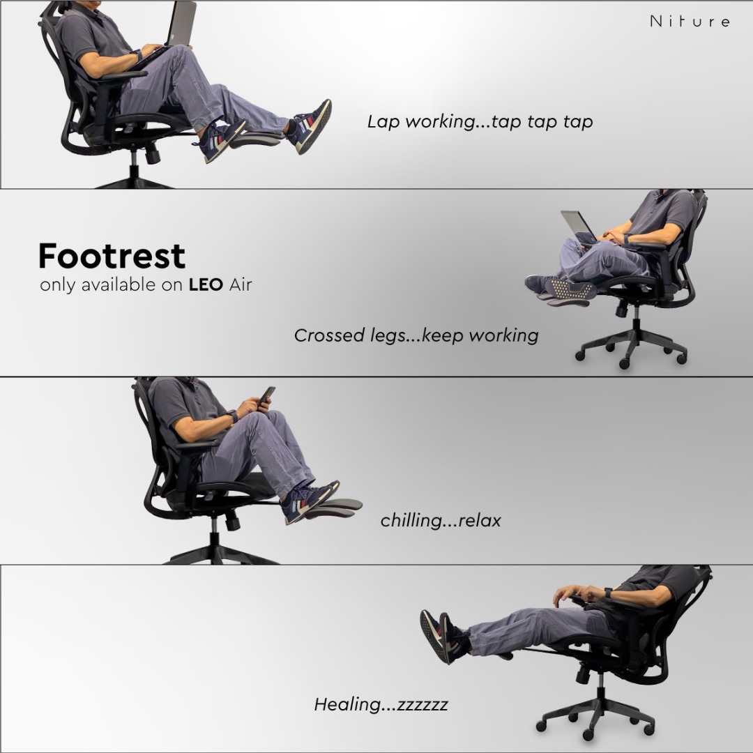 Niture LEO AIR Ergonomic Chair/Office Chair/Mesh Chair | Shopee Malaysia