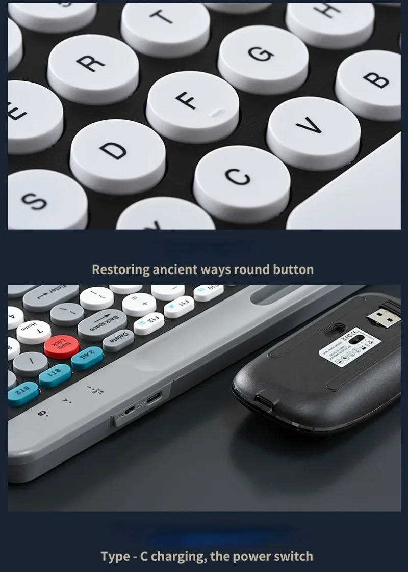 AK8 Wireless Keyboard Mouse Combo Wireless Keyboard Mouse Set Bluetooth ...
