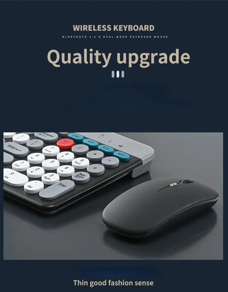 AK8 Wireless Keyboard Mouse Combo Wireless Keyboard Mouse Set Bluetooth ...