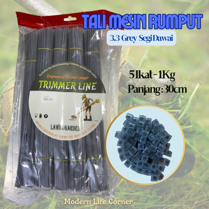 Tali Mesin Rumput Dawai 3.0mm/3.3mm/Heavy Duty/Heavy duty nylon cutter ...