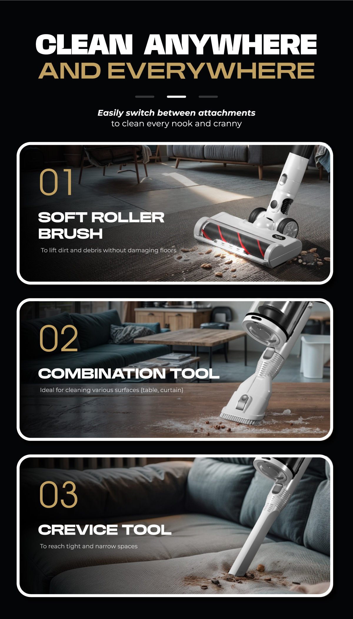 Russell Taylors Dust-Zero Self-Empty Cordless Vacuum Cleaner Vakum ...