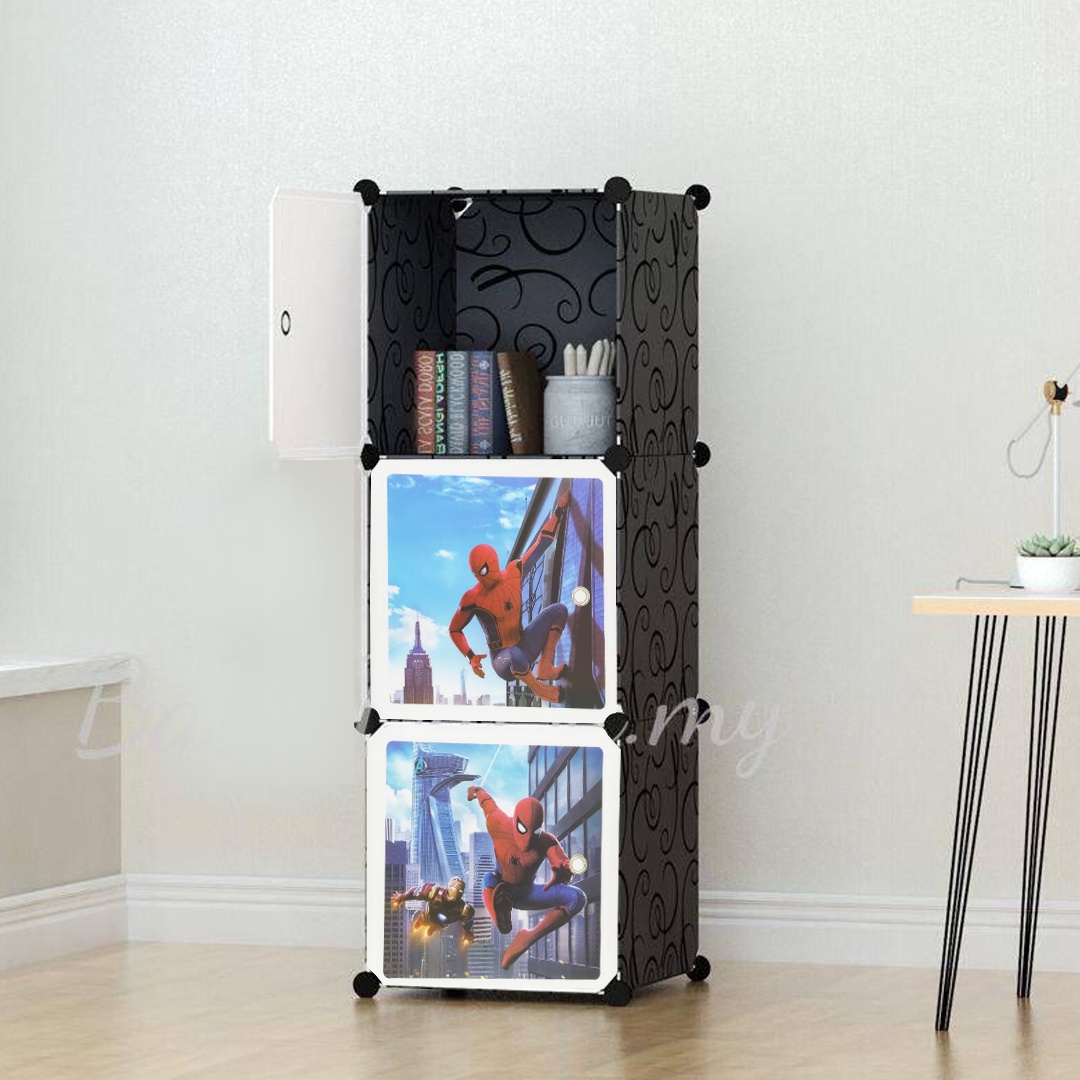 🚚MKCUBE🚚 3 Wardrobe Cube/ Almari /Cabinet Storage DIY/ Storan/ Kabinet ...