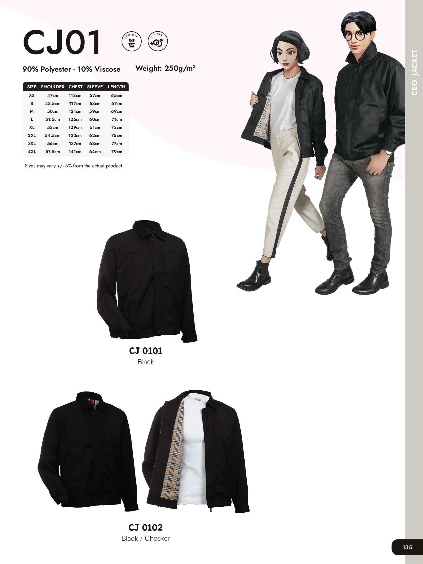 OREN SPORT Unisex CEO Jacket Corporate Jacket - CJ01 EJ03 & EJ02 | Shopee Malaysia