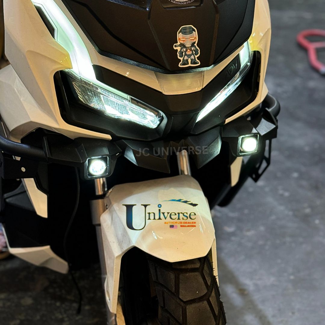 HONDA ADV160 AEROX WINGLET COVER SPOTLIGHT DUAL LED FAIRING WINGLET ...