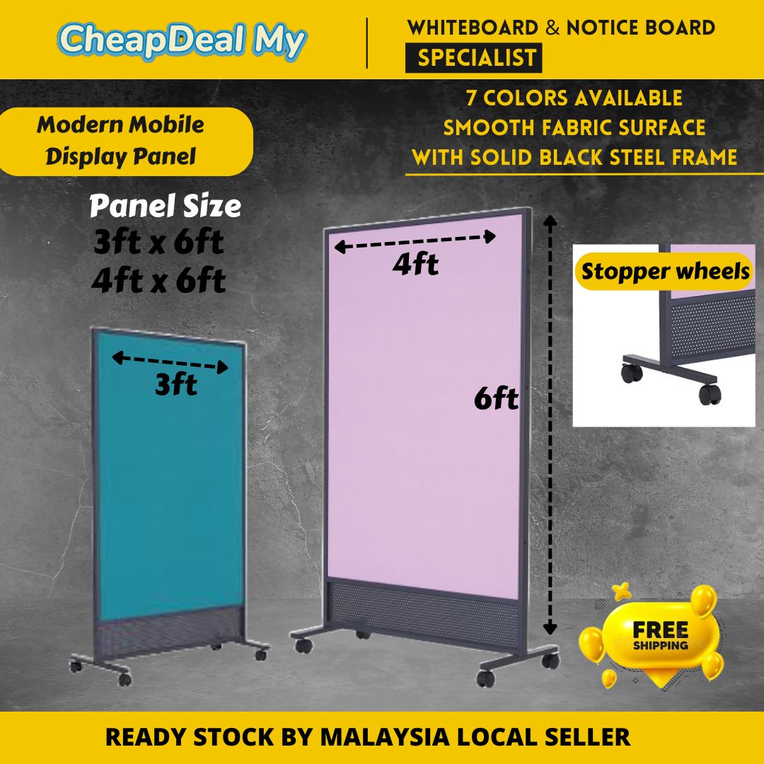 Panel Paparan Mudah Alih Moden/ Modern Mobile Display Panel/display panel 3ft(W)x6ft(H)/4ft(W) X ...