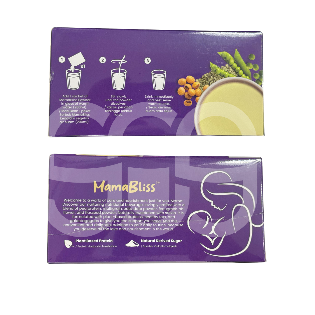 LOVE EARTH MAMABLISS DRINK (HAZELNUT CHOCO / MULTIGRAIN) 20gx14's MILK ...