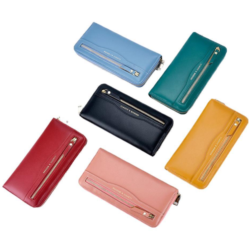 Dompet Zip Perempuan Ladies Mobile Phone Long Zip Purse Large Capacity ...