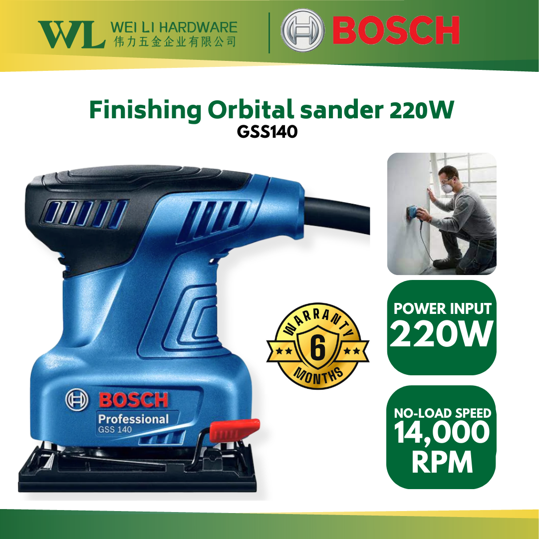 Bosch GSS140 Finishing Sander 220W / Mesin Kertas Pasir / Bosch Sanding ...