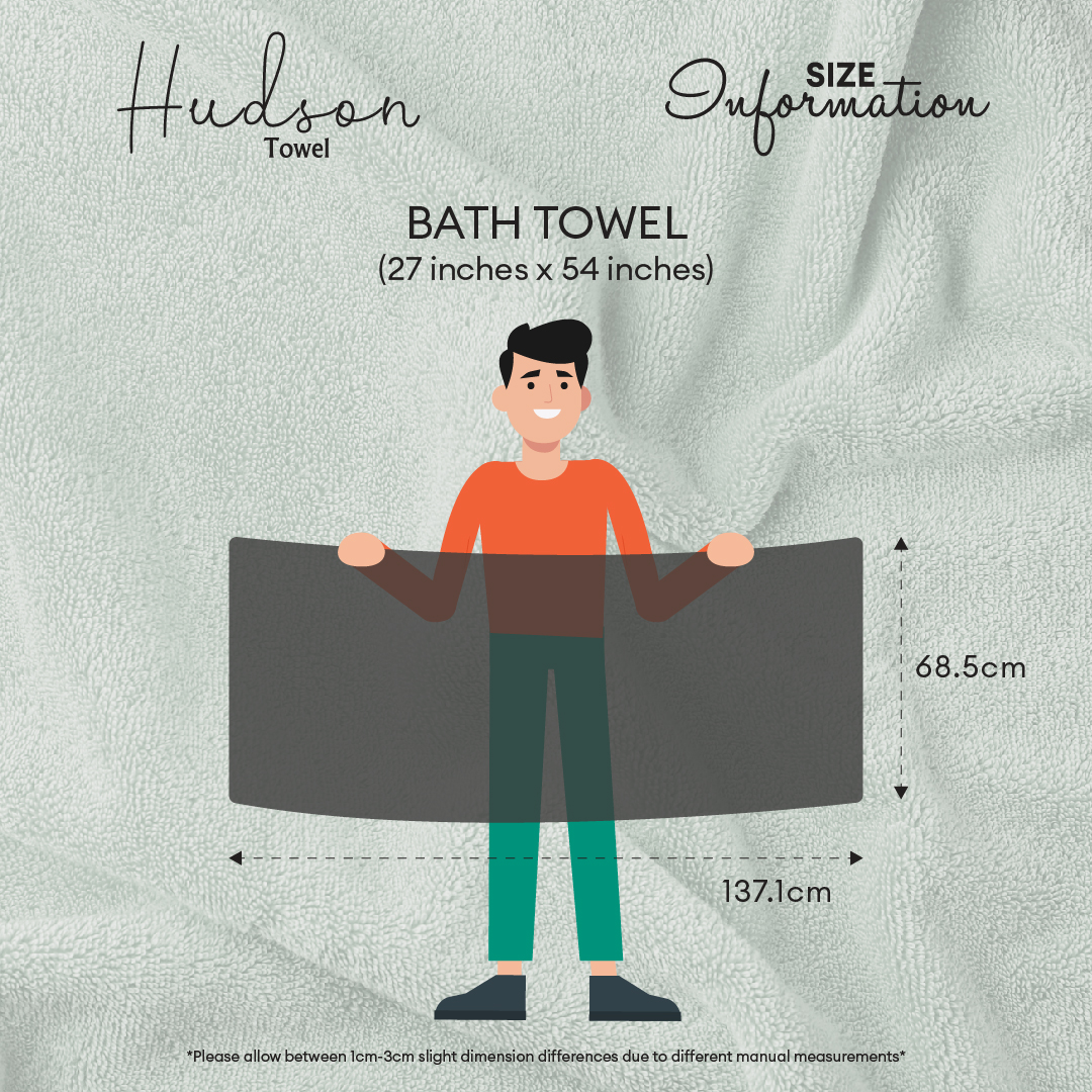 Jean Perry Hudson Bath Towel - 100% Cotton - 27" x 54" | Shopee Malaysia