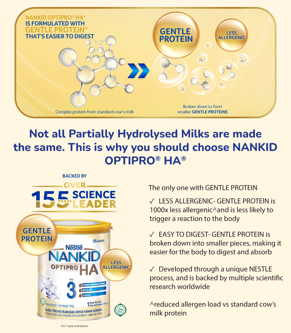 NANKID OPTIPRO® HA® 3 800g Partialy Hydrolysed Growing Up Milk For ...