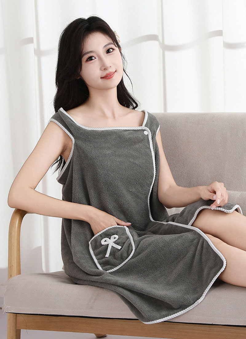 Tuala Mandi Serap Air Dewasa Bath Towel Microfiber 80x135cm Wearable Bath Towel for Girls Women ...