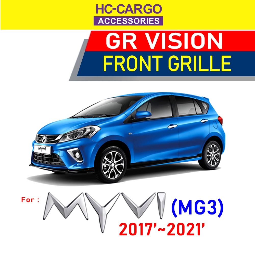 Perodua Myvi G3 MG3 2017 - 2021 GR Sport Front Grill Painted Pre ...