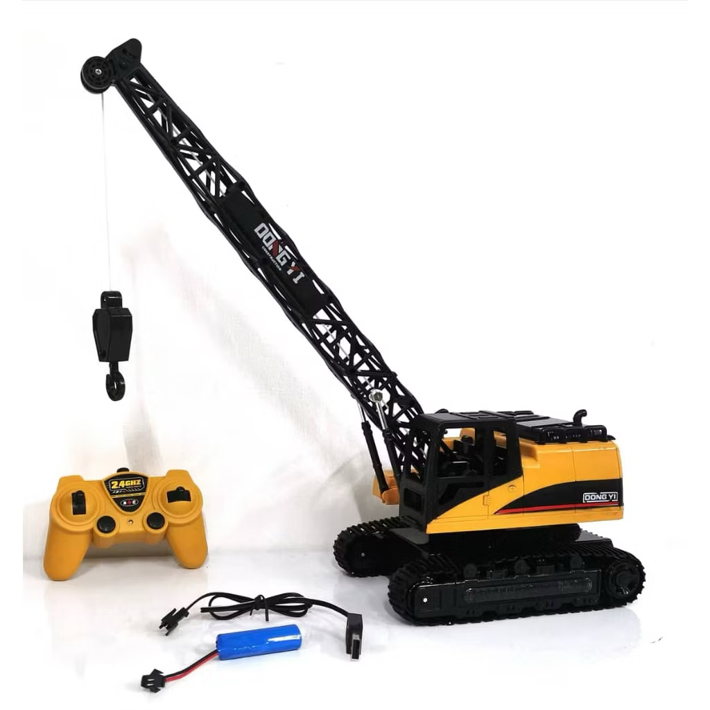 RC 6-channel 1:12 Crawler Crane Remote Control 2.4G Car Construction ...