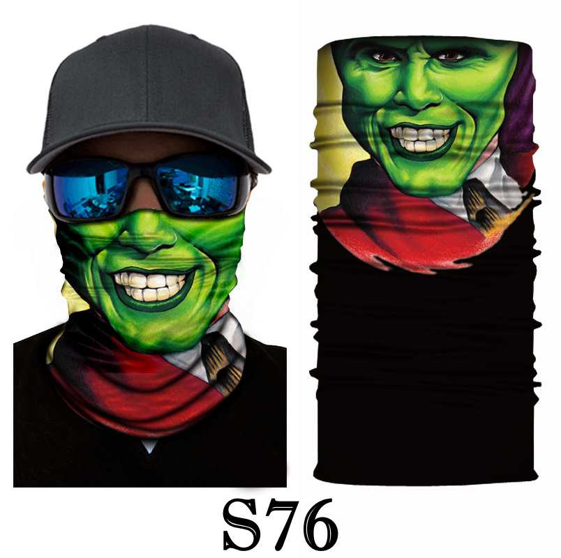 Outdoor Skull Bandana Head Scarf Skeleton Mask Buff Headband Motorcycle ...