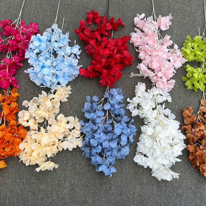 JAPANESE CHERRY Artificial Flowers Home Decor Plant Living Room Hiasan ...