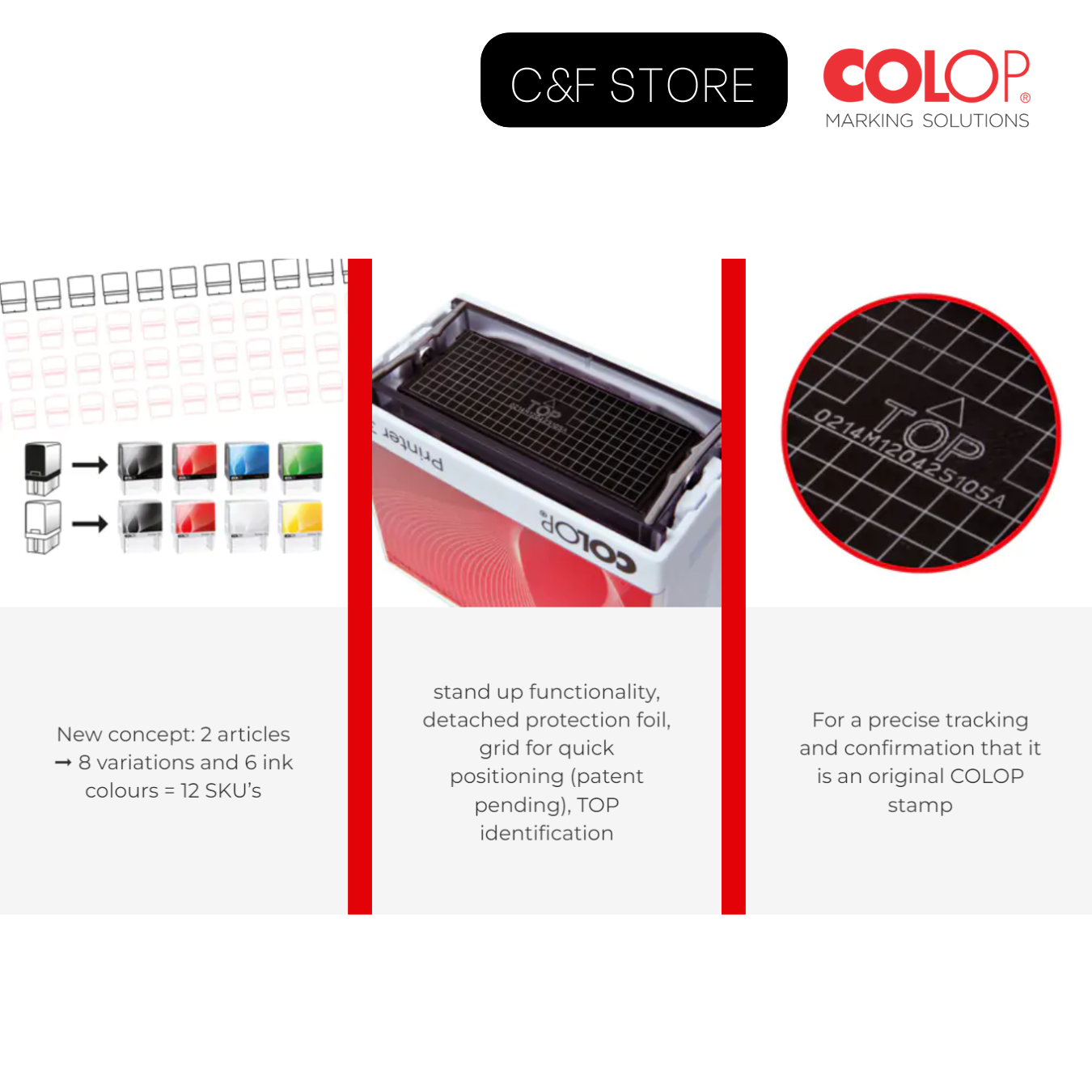 COLOP Rubber Self Ink Rubber Stamp Company Name Stamp Cop Nama Stamp ...