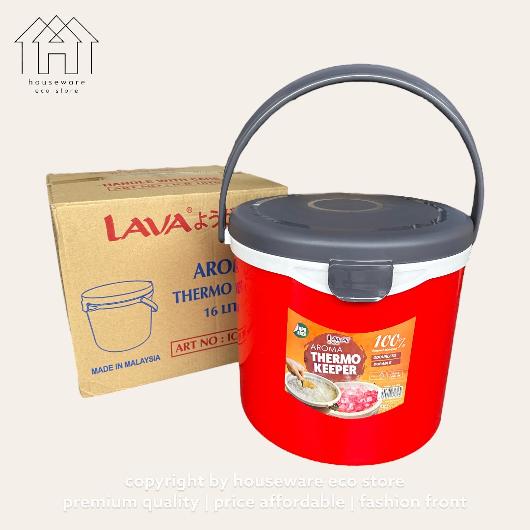 LAVA Heavy Duty Ice Bucket Insulated Food Rice Bucket Ice Box Picnic ...