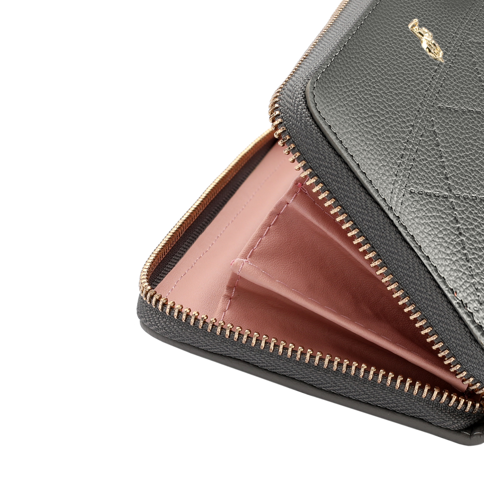 Swiss Polo Ladies Zipper Long Purse - Grey SLP 13-2 | Shopee Malaysia