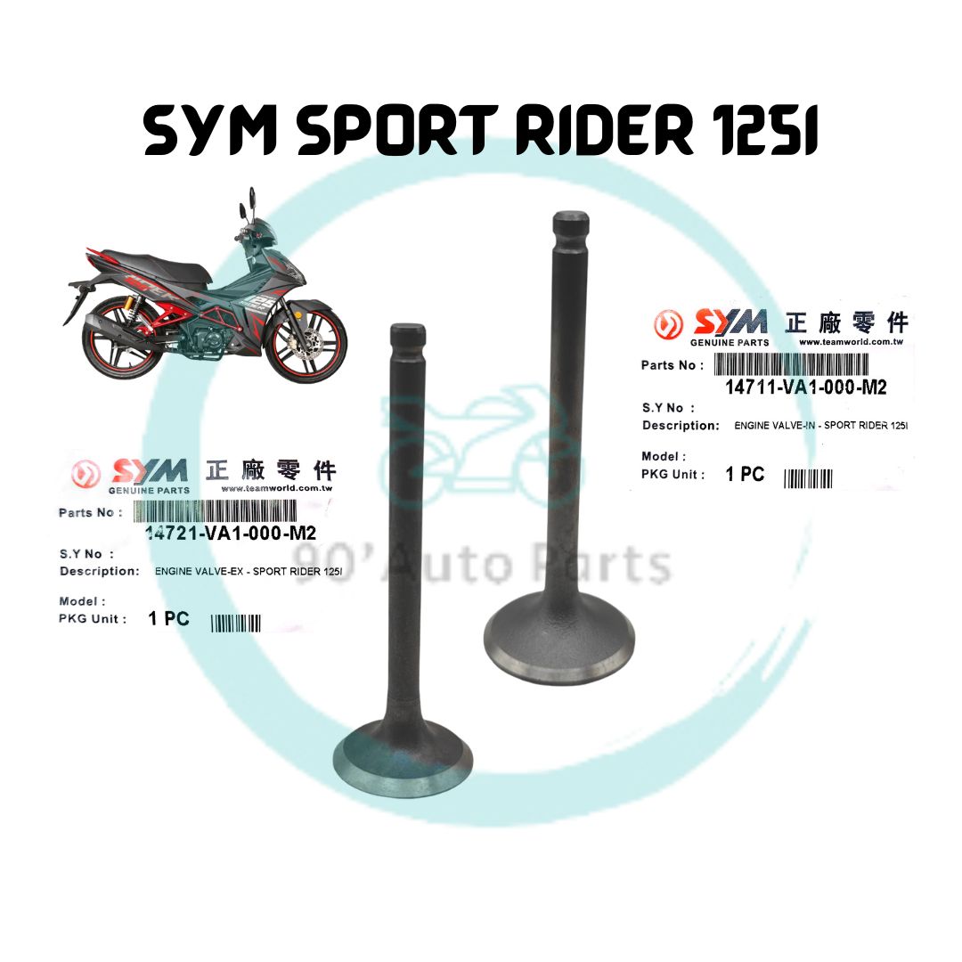 ORIGINAL TAIWAN MADE ENGINE VALVE INTAKE ENGINE VALVE EXHAUST SYM SPORT ...
