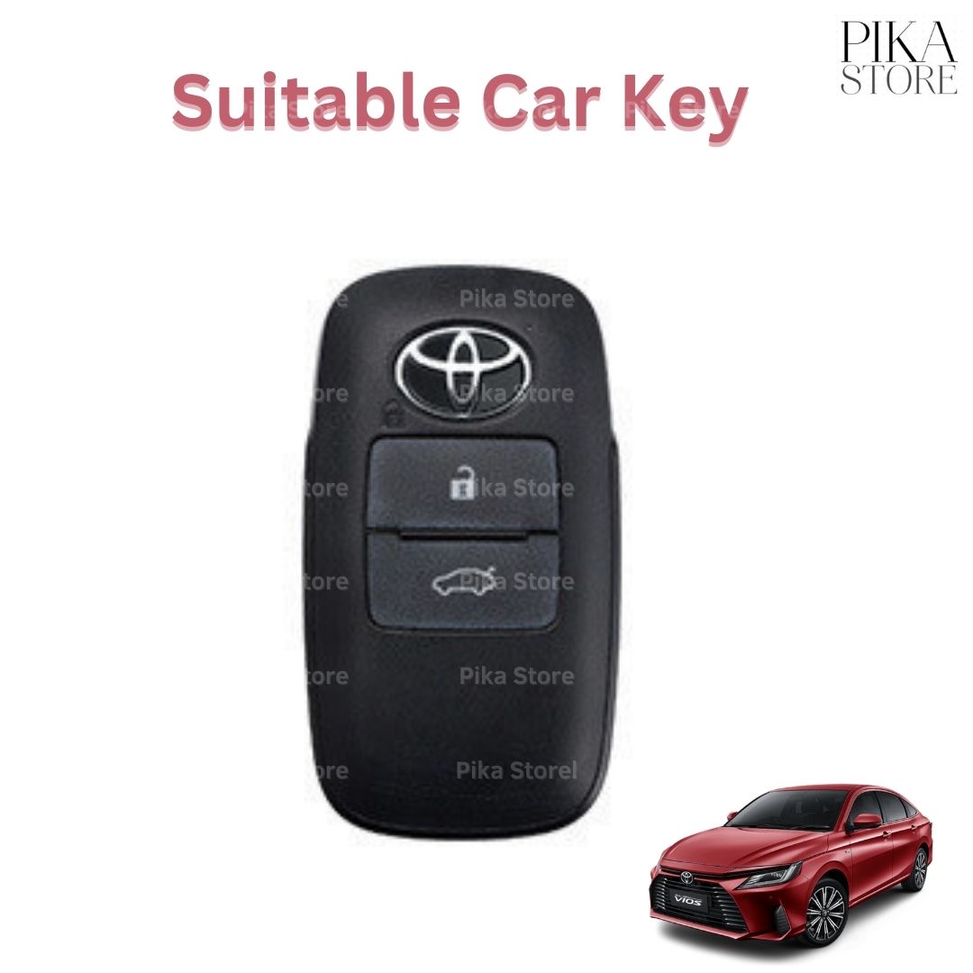 Toyota Vios 2023 Key Cover Pink Leather PU Car Cover Kunci Vios 2023 ...