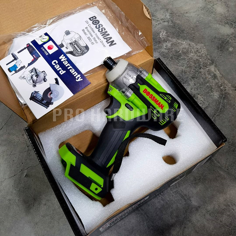 BOSSMAN ECO-SERIES BSD-55 / BSD55 20V 1/4" Cordless Brushless Impact ...
