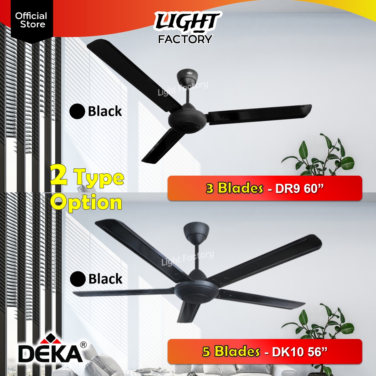 🔥HOT🔥 DEKA DR9 60" 3 Blades | DK10 56" 5 Blades Electronics Regulator ...