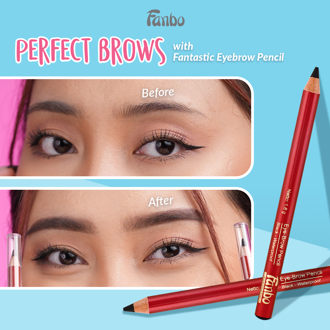 FANBO Fantastic Eyebrow Pencil Brown / Black | Shopee Malaysia