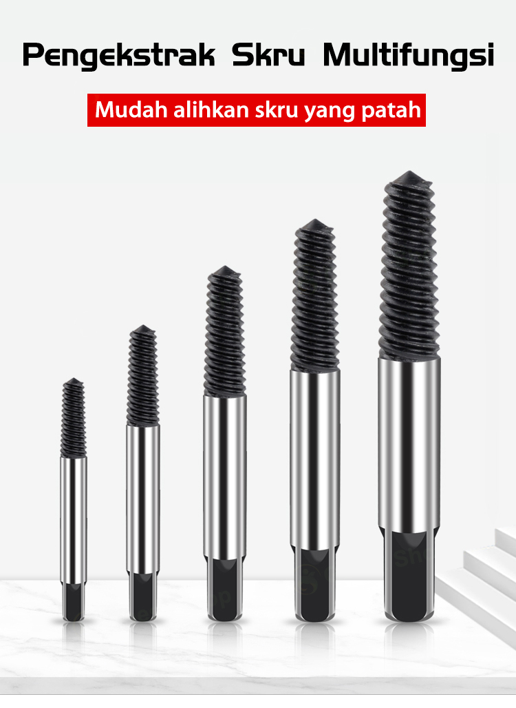 Screw pipe Extractor Drill Bits Broken Damaged Bolt Remover Puller ...